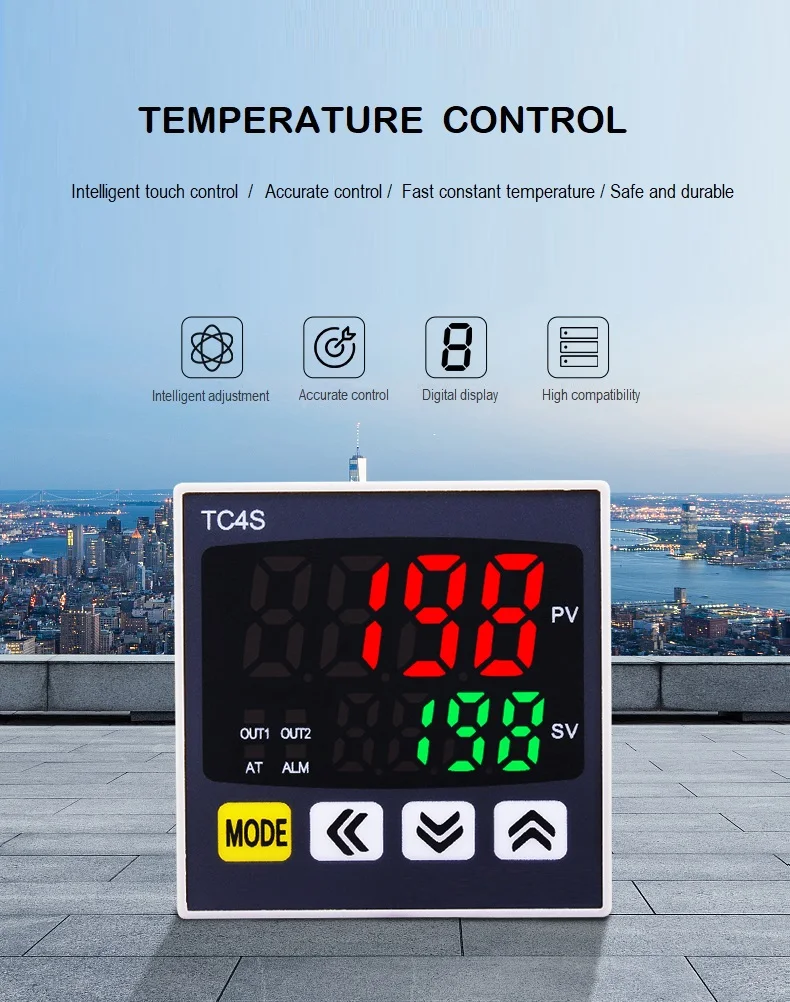 Tc4s Ssr Relay Dual Output Multiple Input Digital Intelligent Pid Temperature Controller - Buy ...