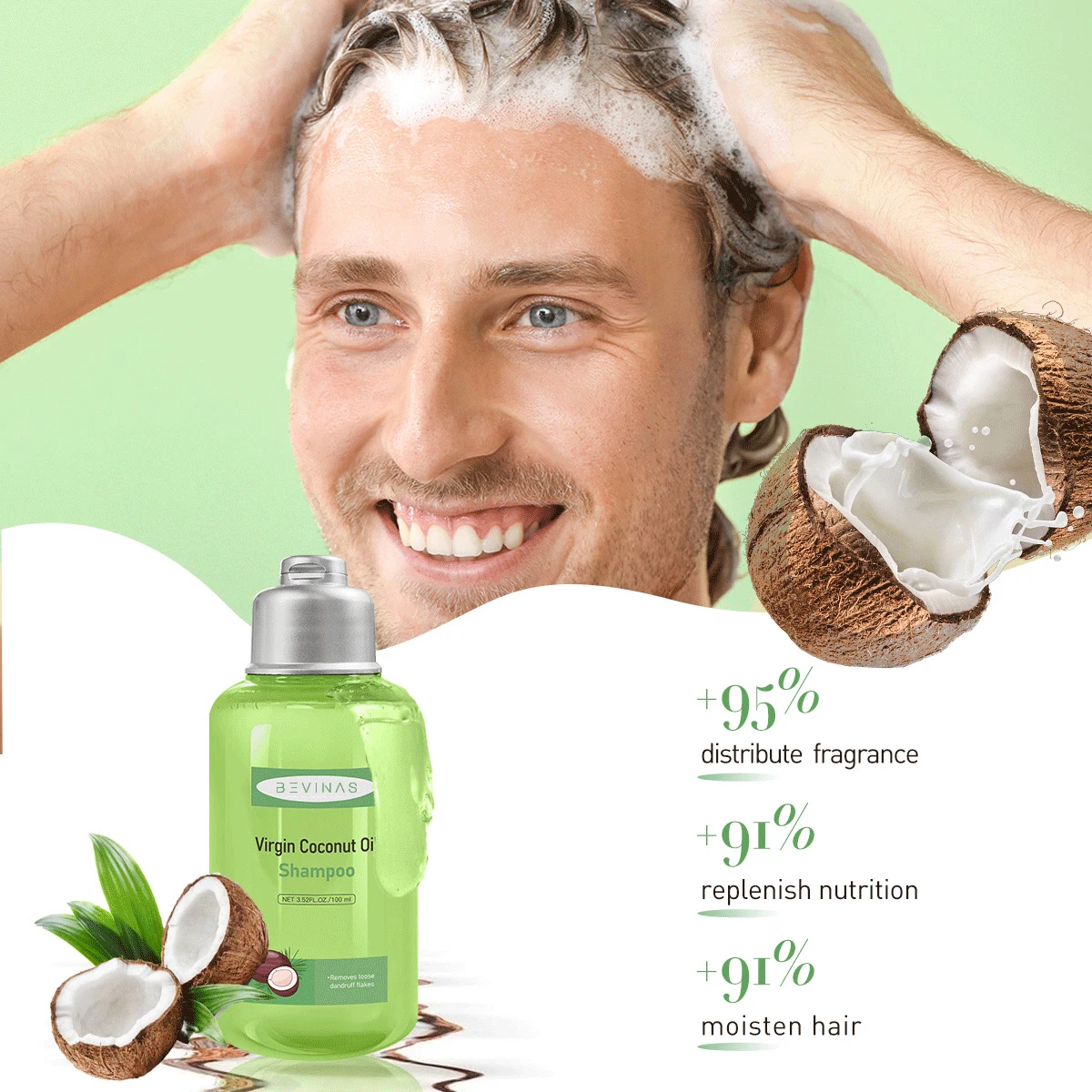 Oem Coconut Oil Shampoo Conditioner Improves Dry Hair,Irritability ...