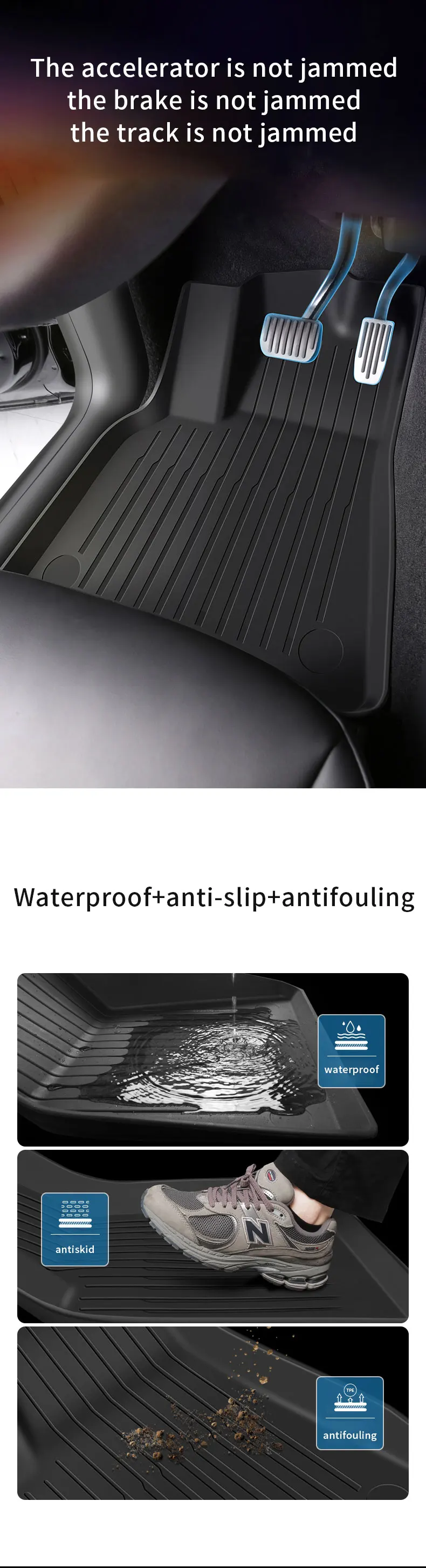 Custom Mattress 3d 5d Car Foot Carpet Floor Mats Tpe Accessories For Mg ...