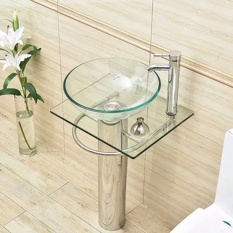 Floor Stand Round Basin Hangzhou Popular Glass Basin - Buy Floor Stand ...