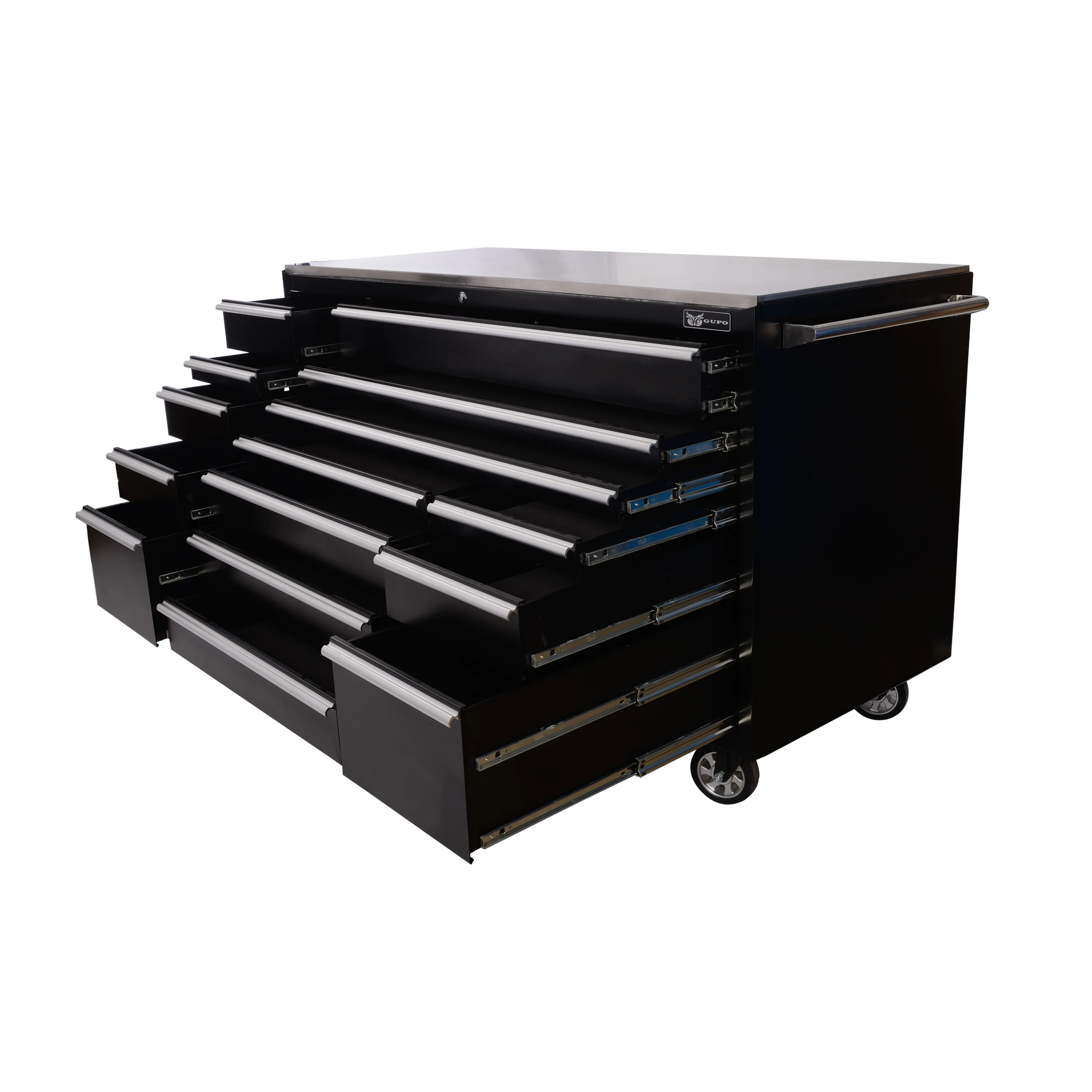 Steel Toolbox with Casters - Durable Tool Storage Solution