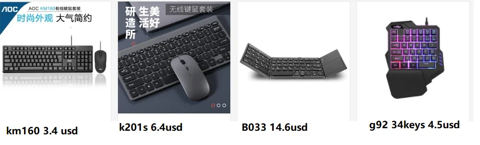 Original Factory 200 Different Types Keyboard G21b Led Light Gaming Keyboard And Mouse Combos