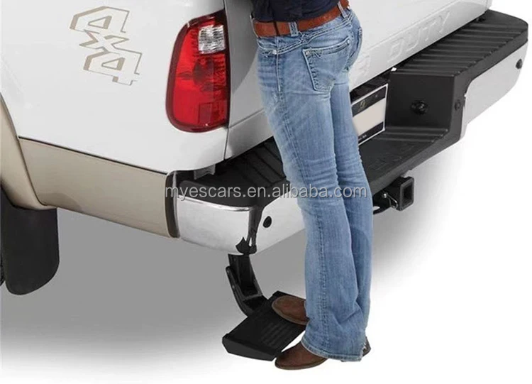 Universal Pickup Truck Side Bed Step - Retractable & Durable