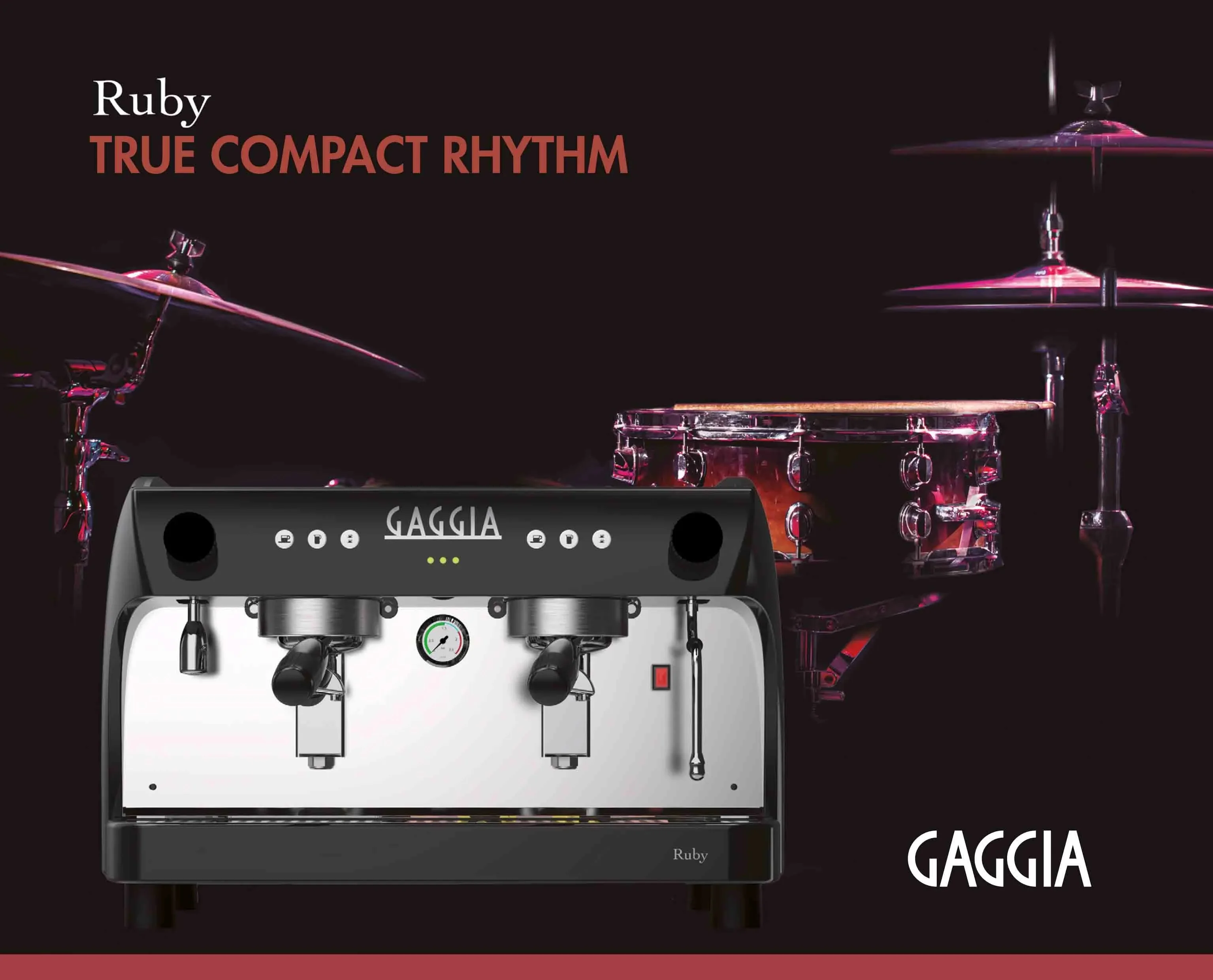 GAGGIA Ruby Espresso Coffee Machine - Commercial & Eco-friendly