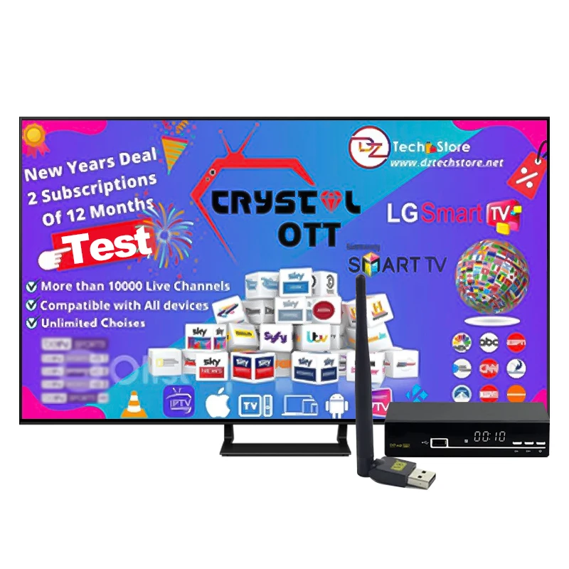 Android Tv Box Crystal Iptv Subscription 4k With Credits Panel Free ...