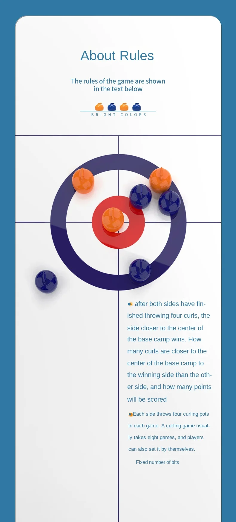 Desktop Curling Ball Game Parent-child Interactive Indoor Game Kids ...