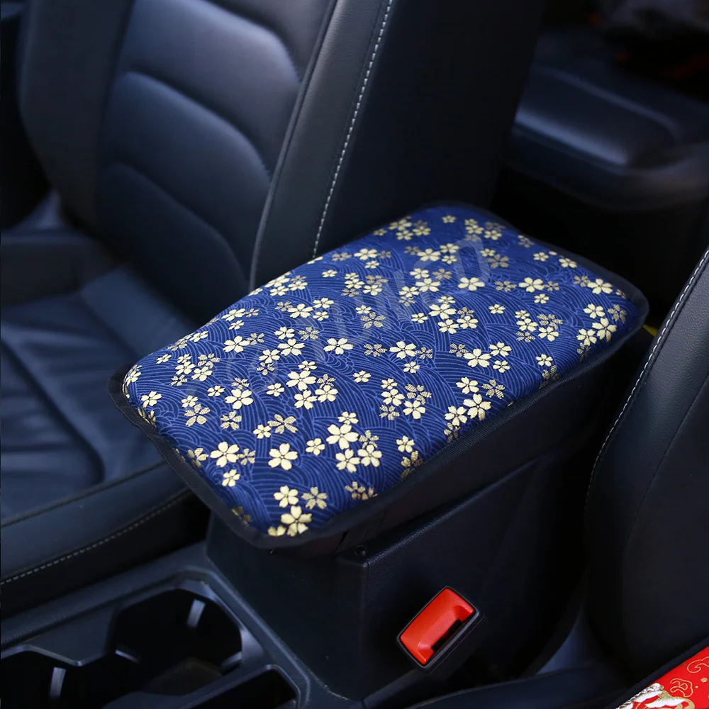 Car Center Handrail Box Cover Armrest JDM Ukiyo-e Cars Storage Carpet ...