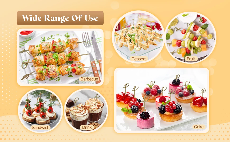 Natural Disposable Bamboo Knot Skewer Red Bamboo Sticks With Cheap ...