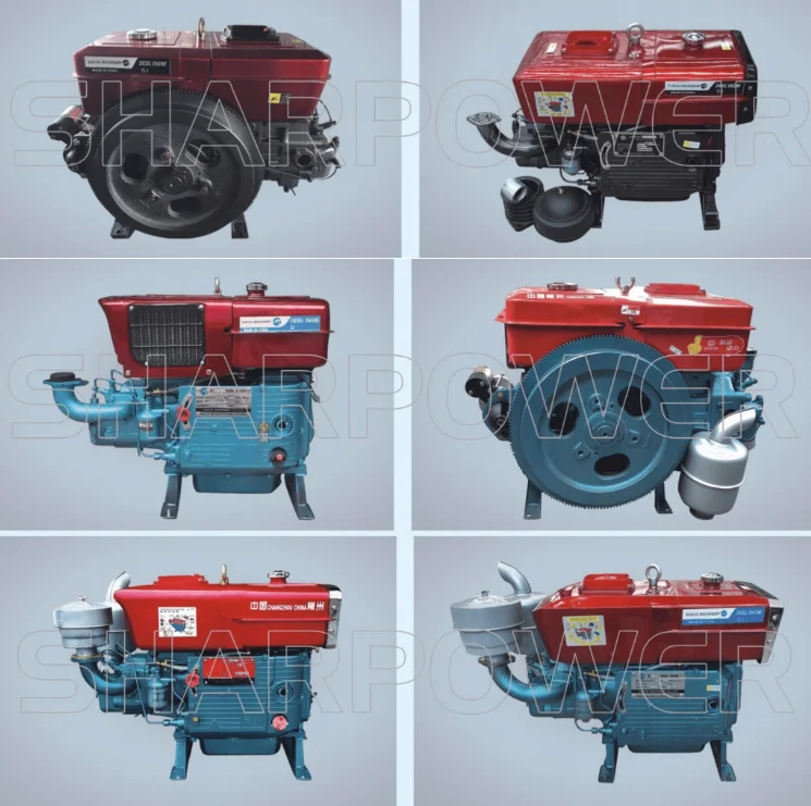 Slow Speed Diesel Engine 24 Hp Diesel Engine 1 Cylinder Water Cooled ...