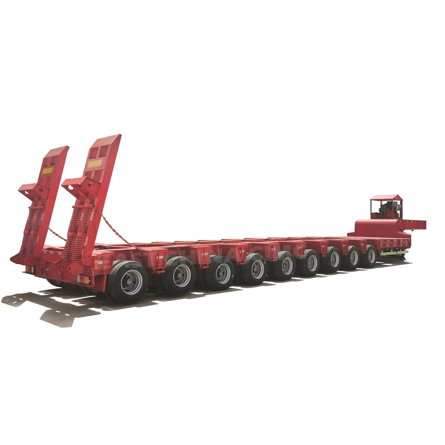 16 Axles In 8 Lines Heavy Duty 150tons 120tons Low Bed Truck Trailer ...