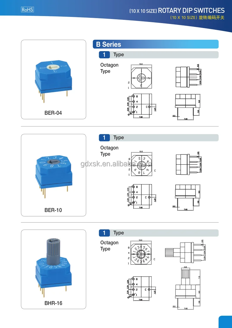 Rotary Dial Switch With Led Segment Rotation Detecting 4 Direction ...