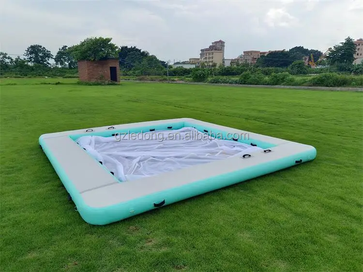 Pvc Sea/lake Floating Inflatable Swimming Pool Rectangular Inflatable ...