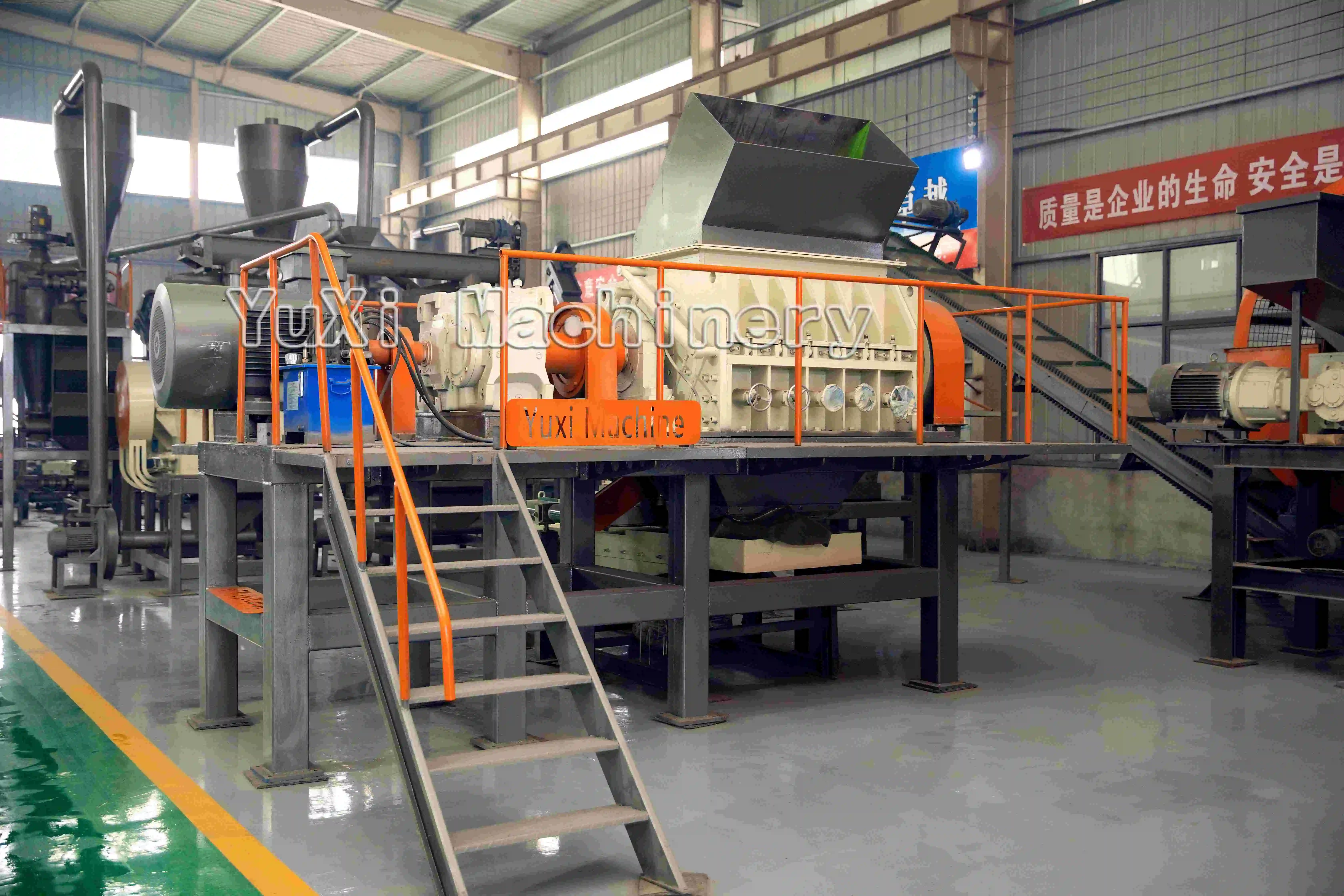 Rasper Secondary Tire Recycling Machine Shredder for Wire Free Mulch