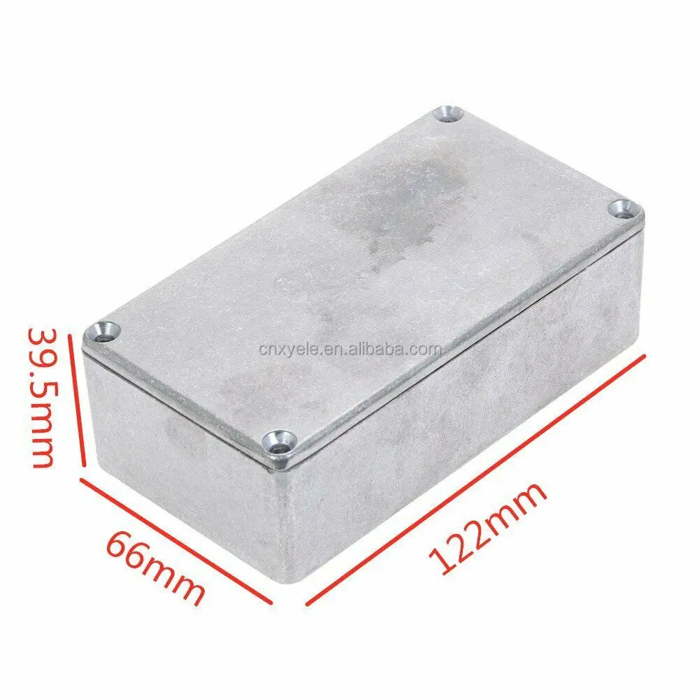 122x66x39.5mm Aluminium 125B Effect Pedal Electrics Diecast Electrical ...
