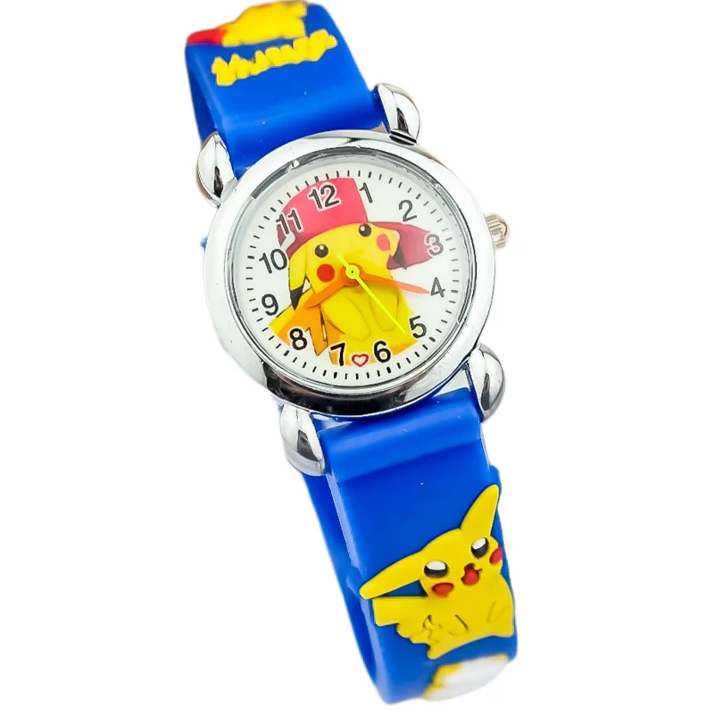 Trendy Cartoon Pikachu Themed Silicone Wristwatch for Kids