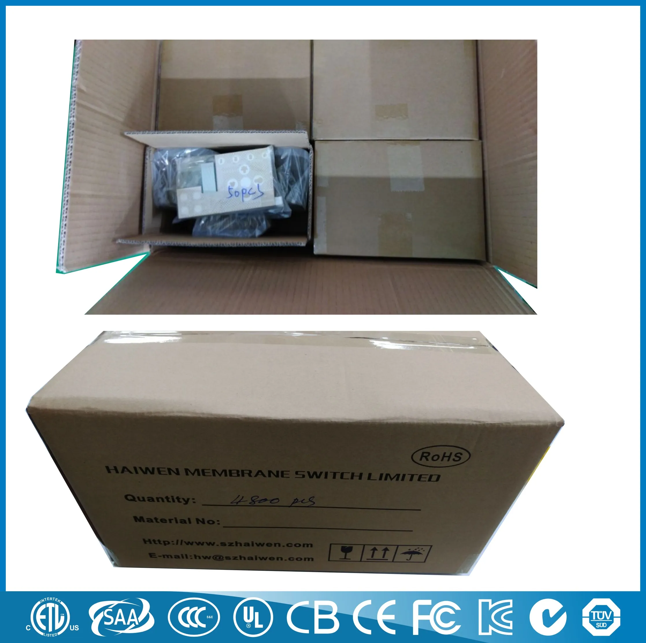 Custom 3m Adhesive Sticker Glass Acrylic Membrane Switch Keypads ...