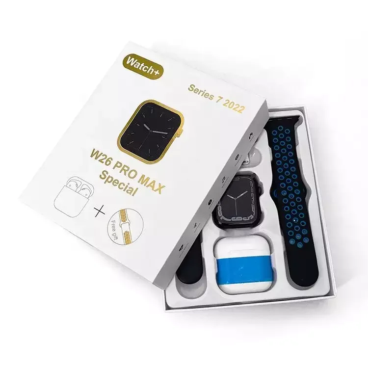 Smart Watch With Earbuds W26 Pro Max With Tws Headset,2 In 1 App Control Smart Watch Series 7 ...