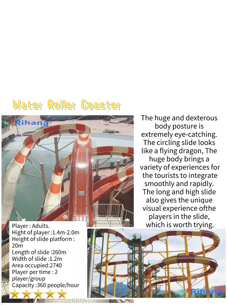 Aquapark Design Water Slide Outdoor Waterpark Products Double ...