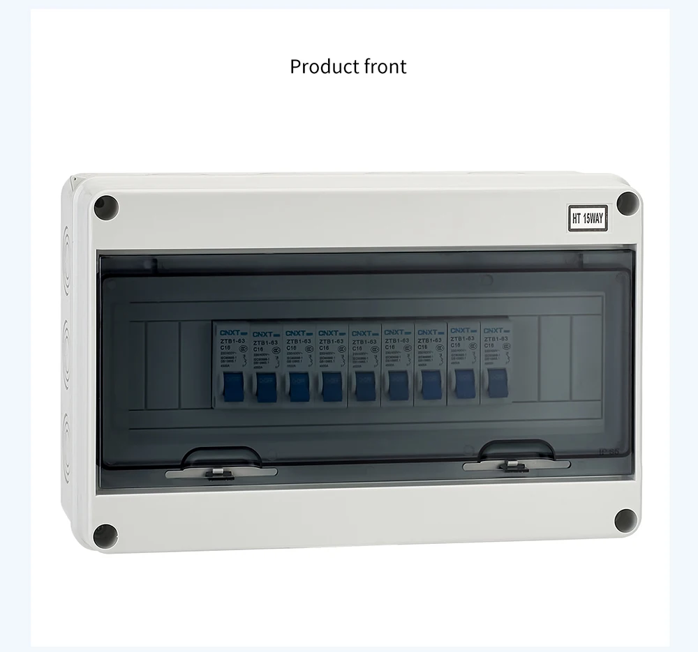 15 WAY MCB Box Mounted Distribution Box HT 2/5/8/12/15/18/24WAY Outdoor ...