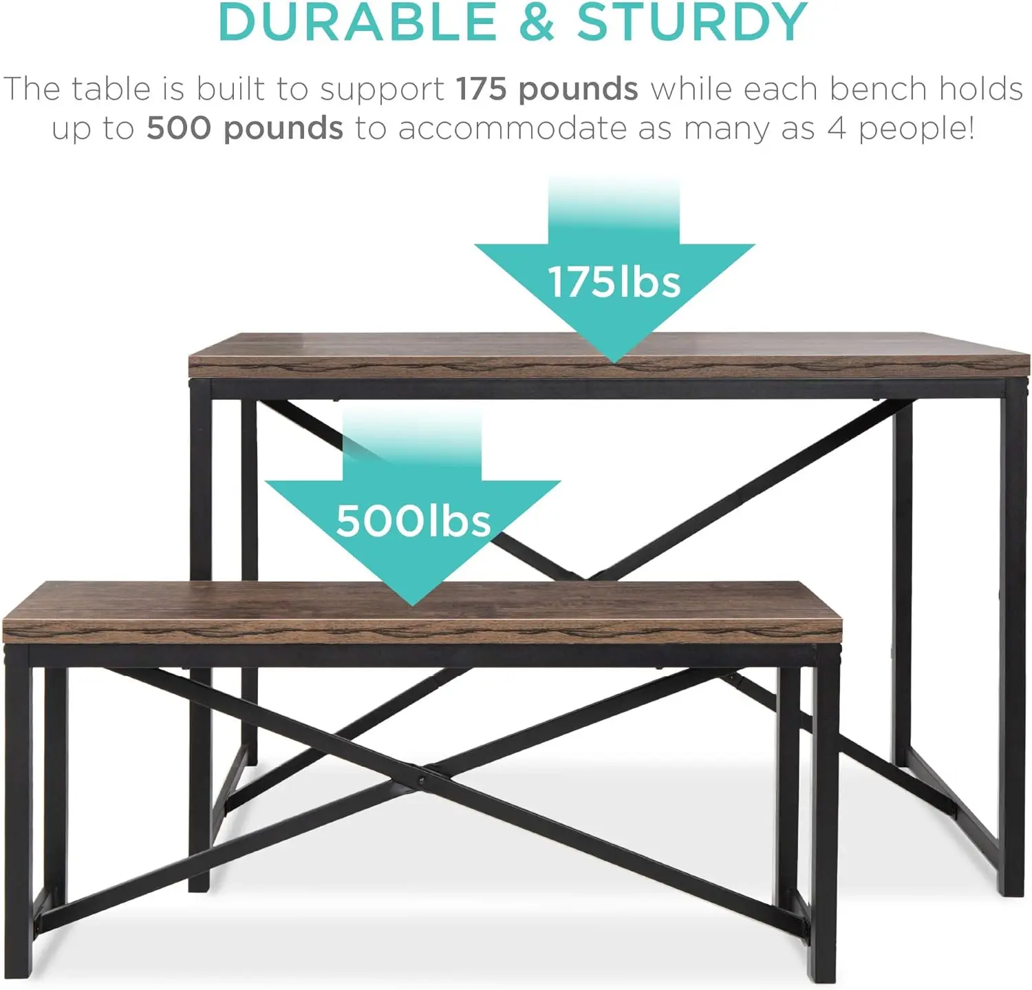 3-piece Bench Style Wooden Dining Tables And Chair Furniture Set - Buy ...
