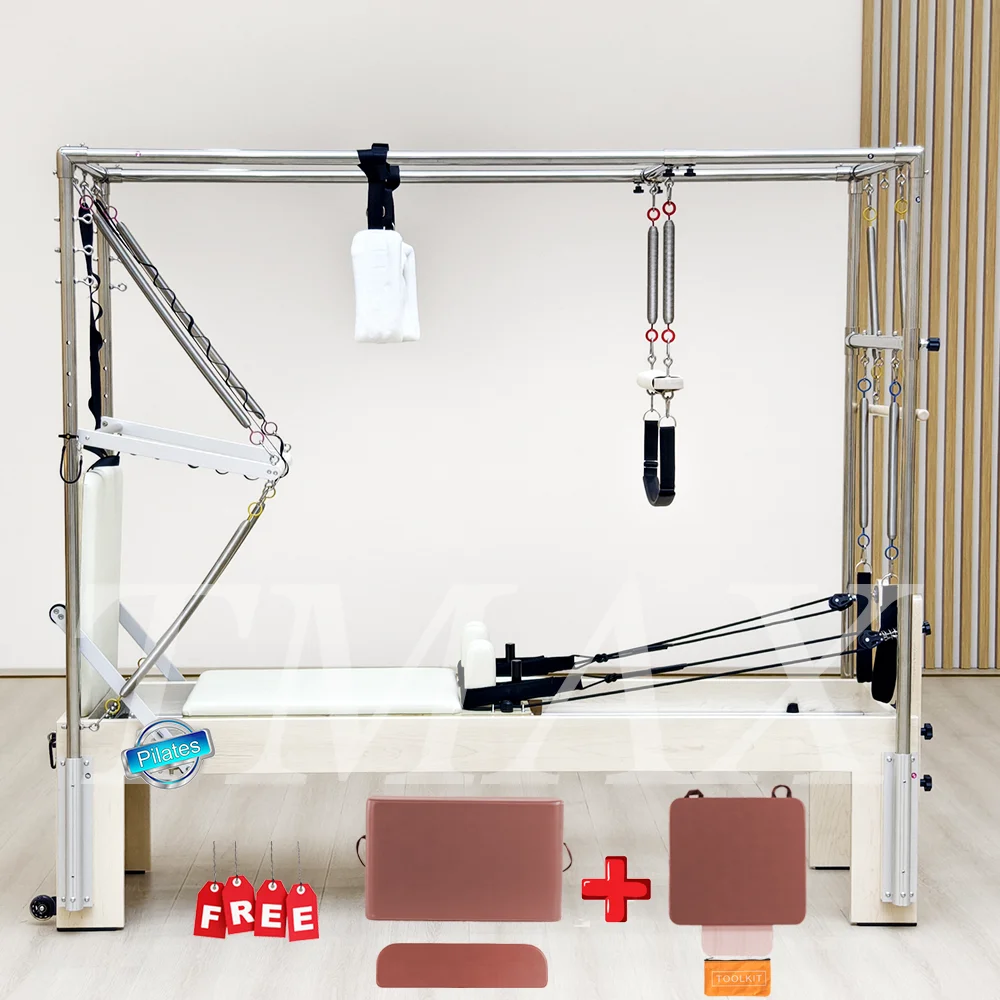 Tmax Brand Commercial Studio Use Pilates Machine Reformers Wood Maple ...