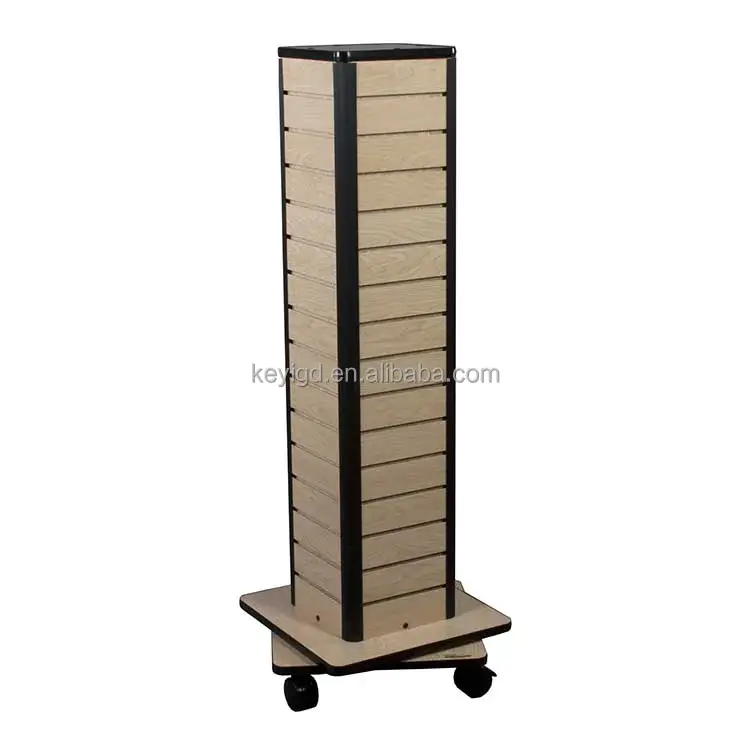 4 Sided Slatwall Display Rack - Greeting Card Display Stand