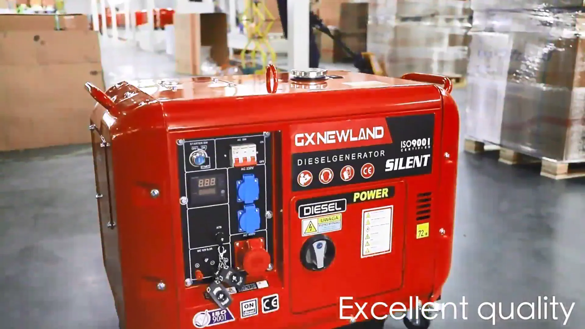 Newland 3 Phase Portable Diesel Generator 6kw 6 Kva Super Silent Type ...