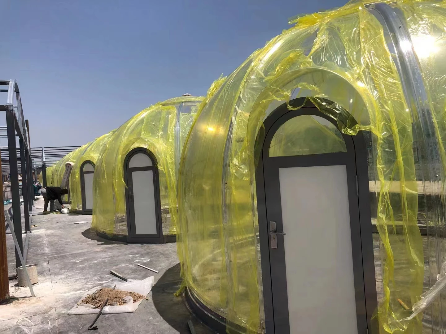 Pc Dome Tent Prefab Garden Igloo Transparent Glamping Dome Sun House ...