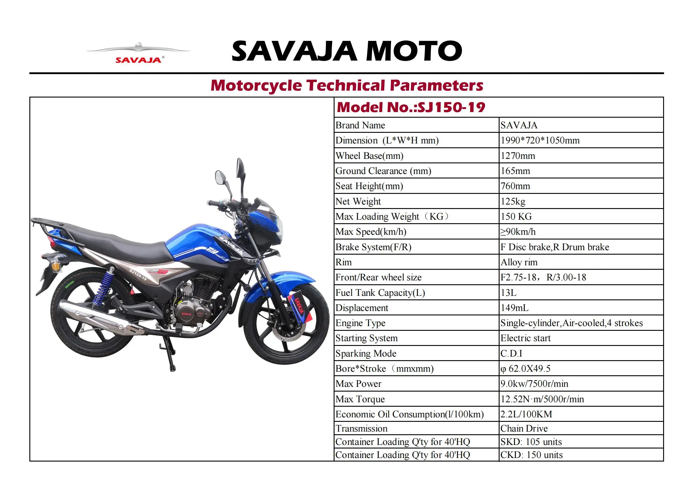 WANXIN ITALIKA EXTREMO NEXUS STREET MOTORCYCLE SJ150-19