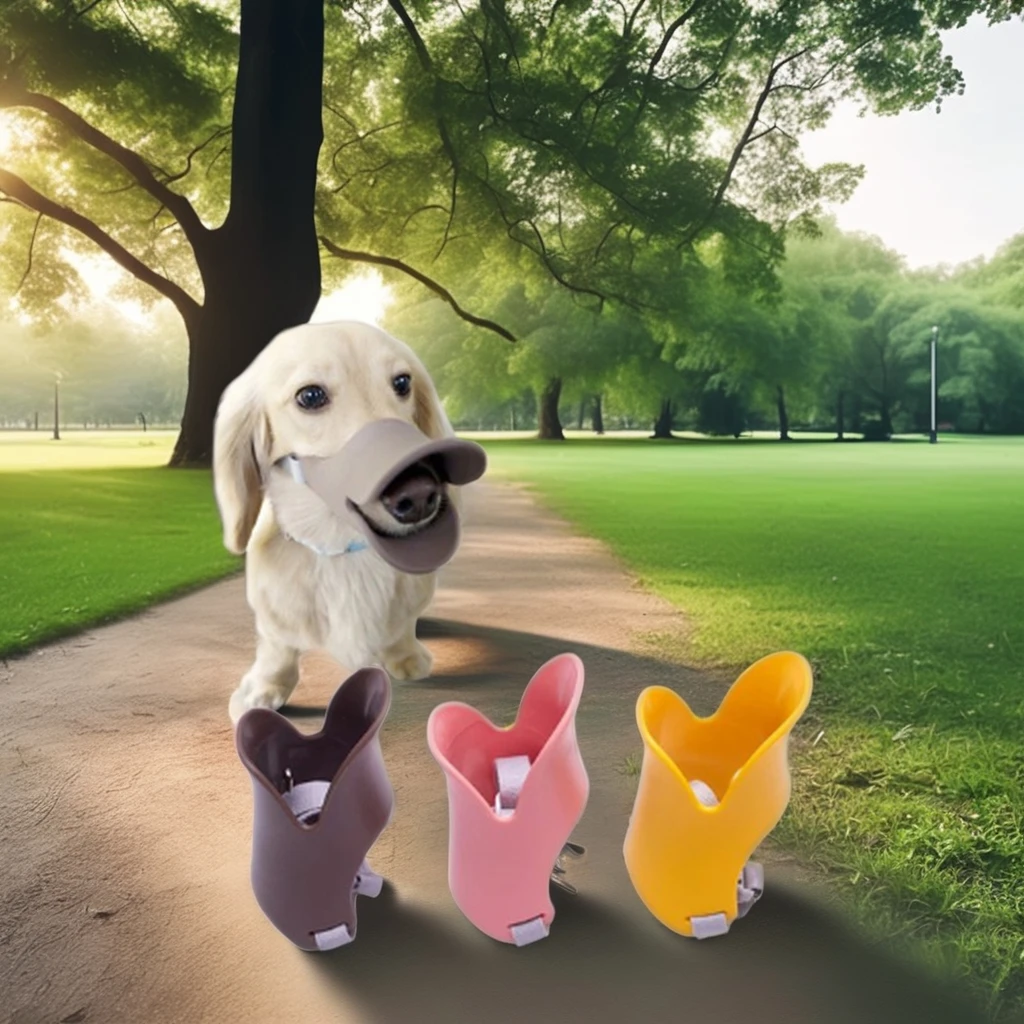 Anti-Bite Dog Mouth Mask Duckbill Shape Pet Muzzle for Training ...