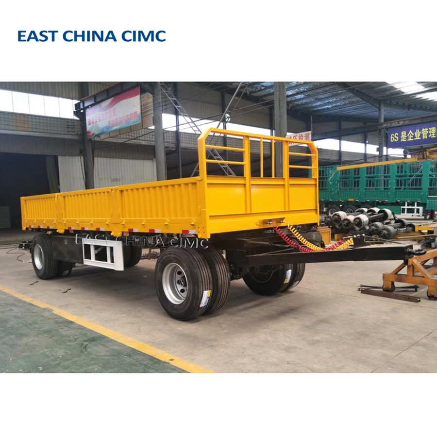 2 Axles Dolly Trailer For Equipment Container Trailer With Dolly For ...