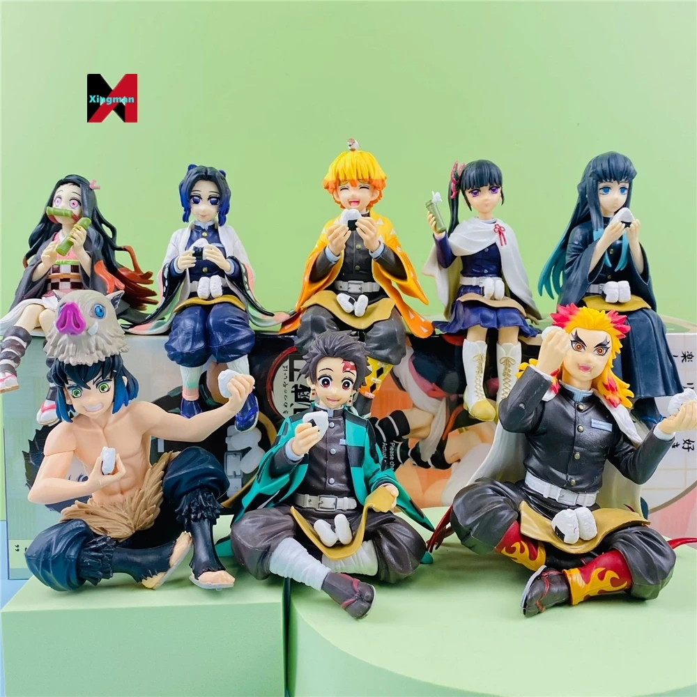 2023 Anime Figuras De Demon Slayer Sit Version Figure Kamado Tanjirou ...