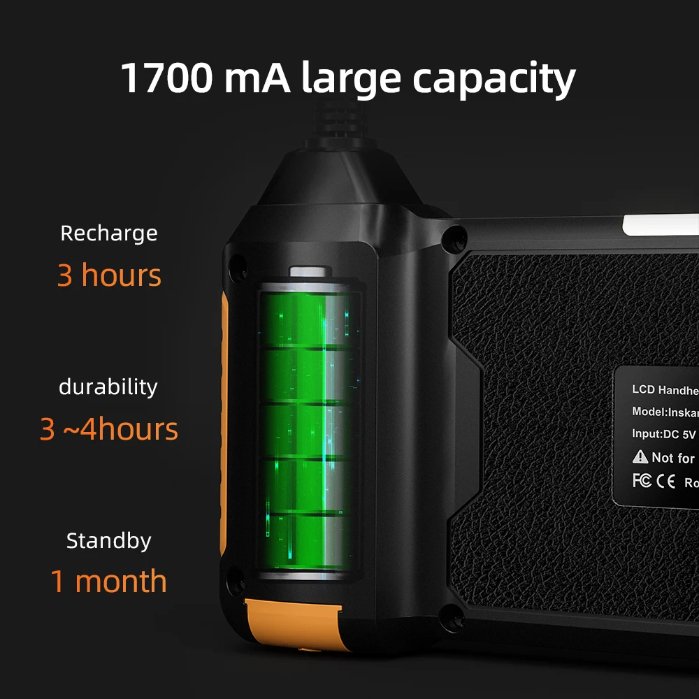 Inskam 113 Handheld Industrial Endoscope Industrial 4.3 Inch Lcd Screen ...