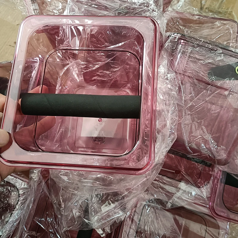 Acrylic Coffee Tapping Tank Milk Tea Coffee Utensils Powder Box Waste ...