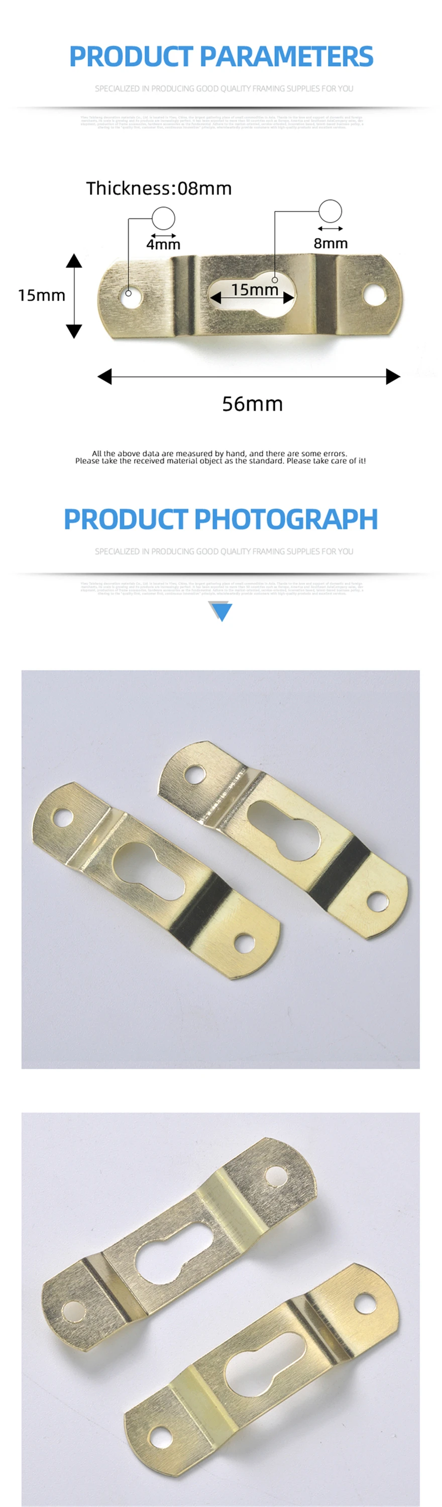 TS K104 Heavy Duty Keyhole Hanging Hook - Reliable Picture Frame Hanger