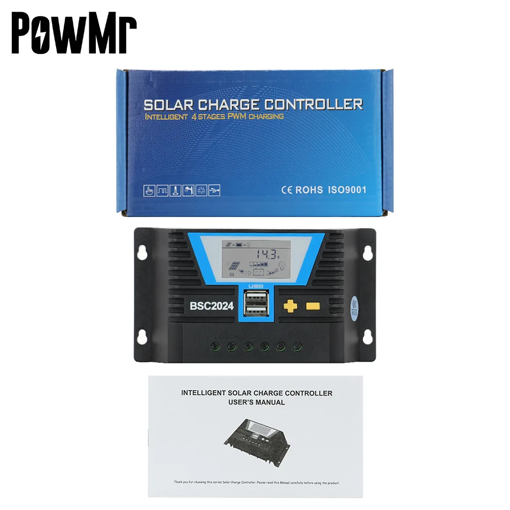 80a Pwm Solar Regulator 12v 24v 36v 48v Auto Recognition Solar Charge Controller For Solar ...