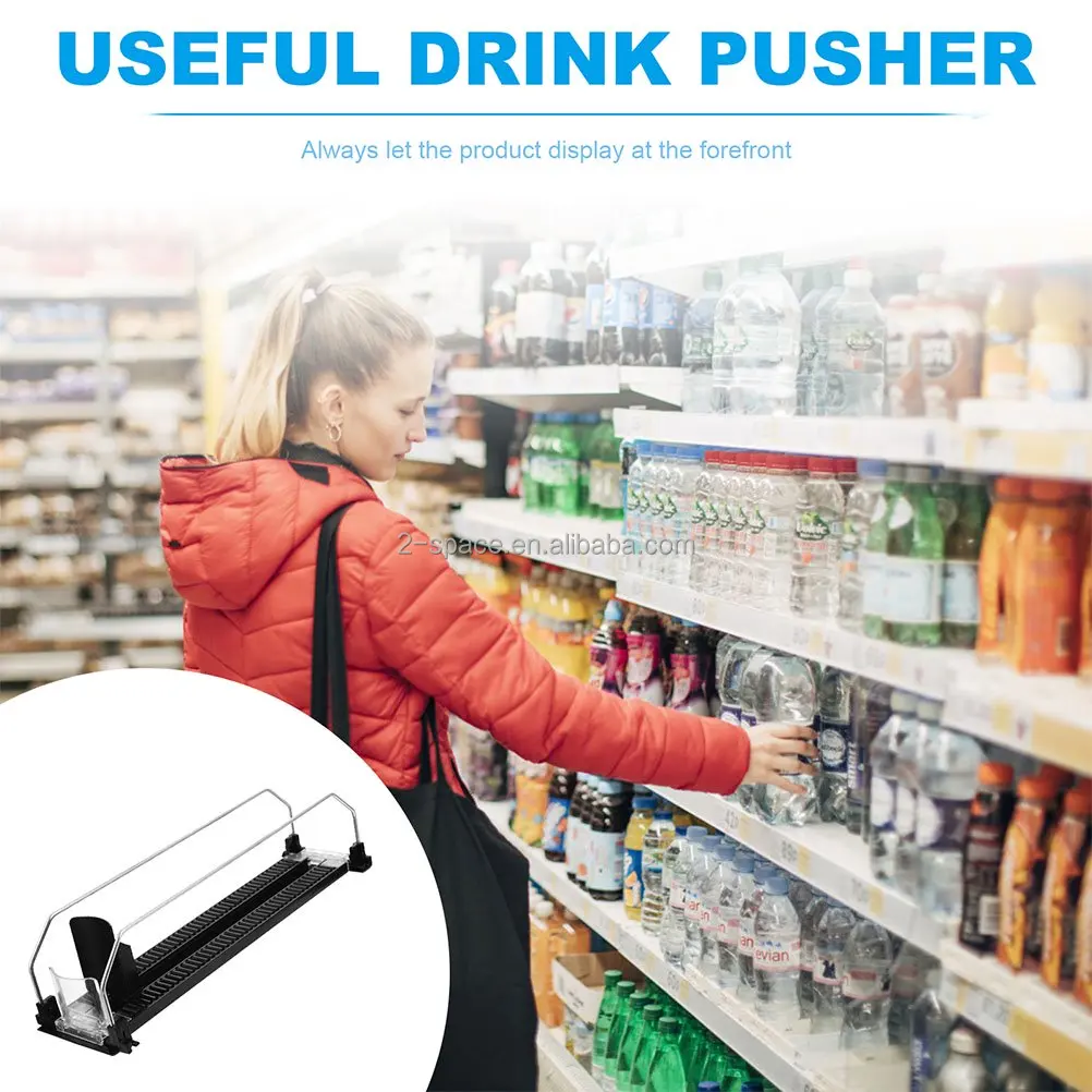 Plastic Auto Drink Pusher - Efficient Shelf Replenishment