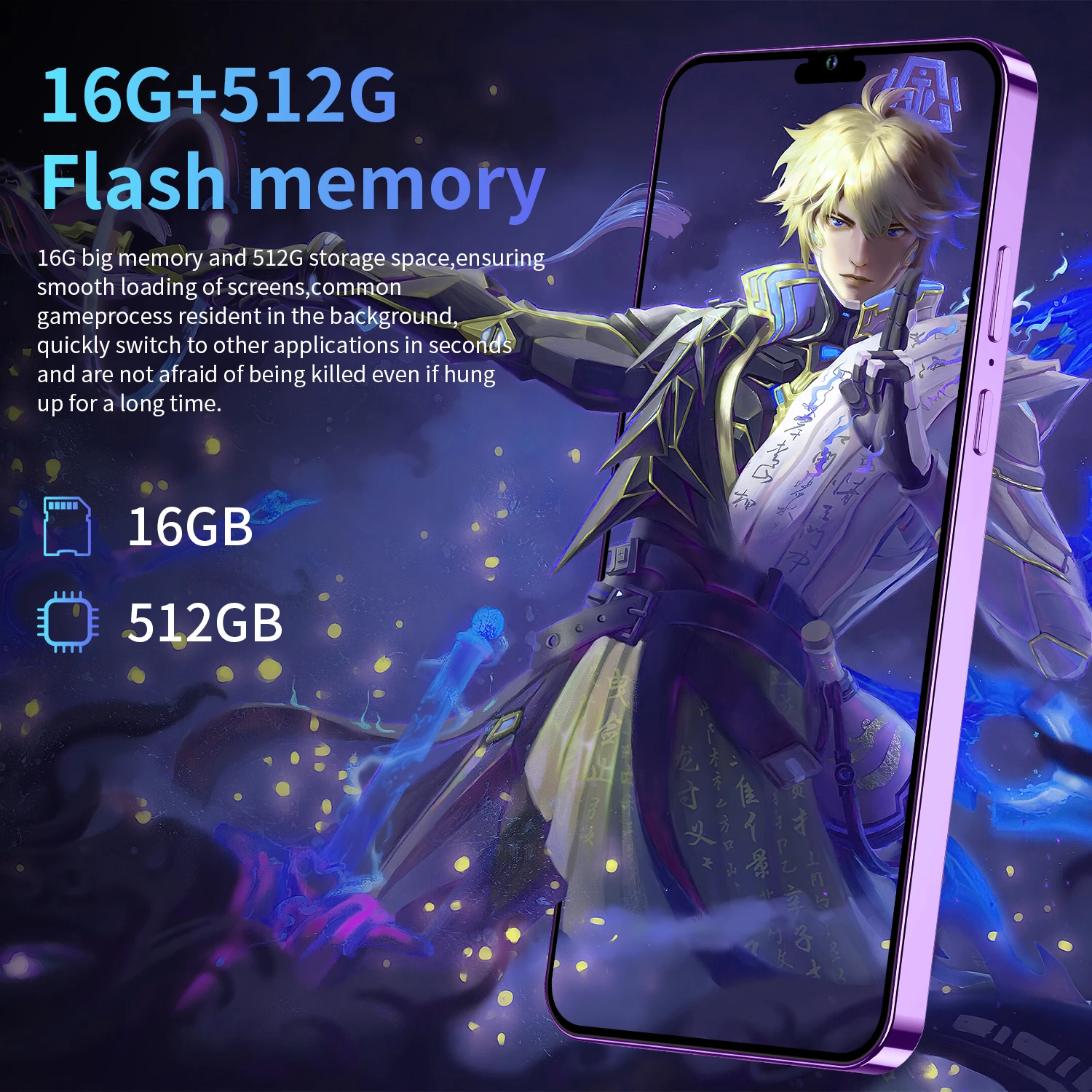 I14 Pro Max Smartphone 16gb+512gb 7.3 Inch Android 5g Smartphone ...