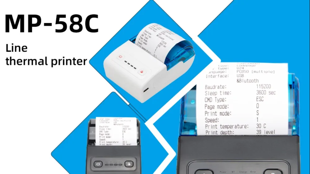 Mini Portable Bluetooth Hd Printer Portable Bill Printer China Slip ...