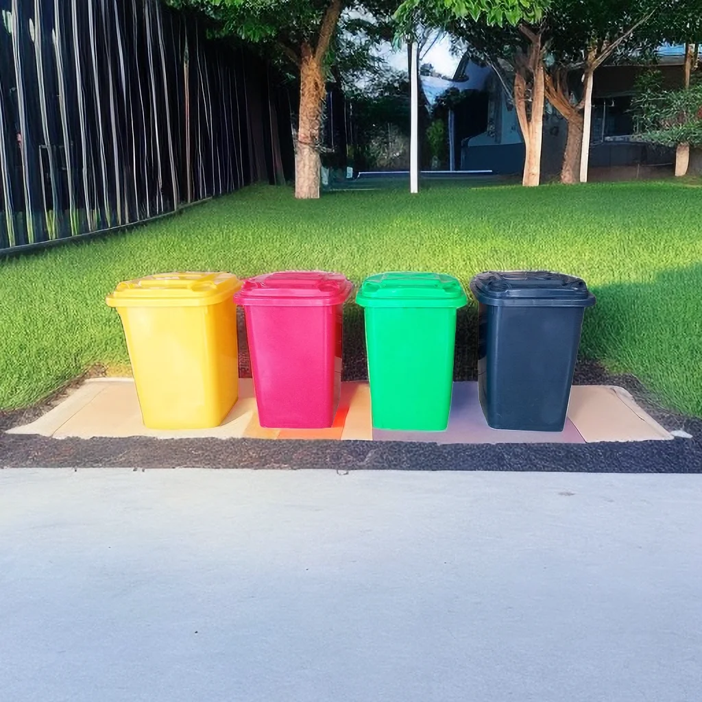 New Hdpe Kitchen Plastic Dustbin 50 Liters Outdoor Eco-friendly 13 ...