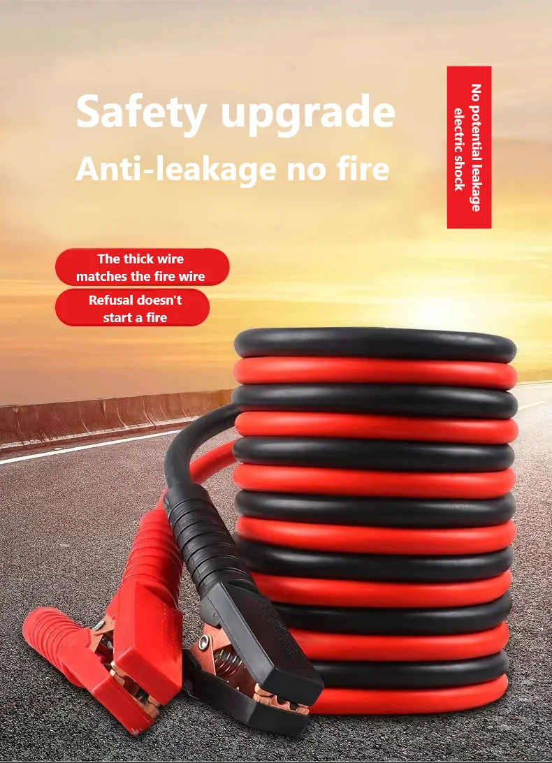 Booster Cable Car Battery Wire Firewire Wire Battery Clamp Dc Head Wire ...