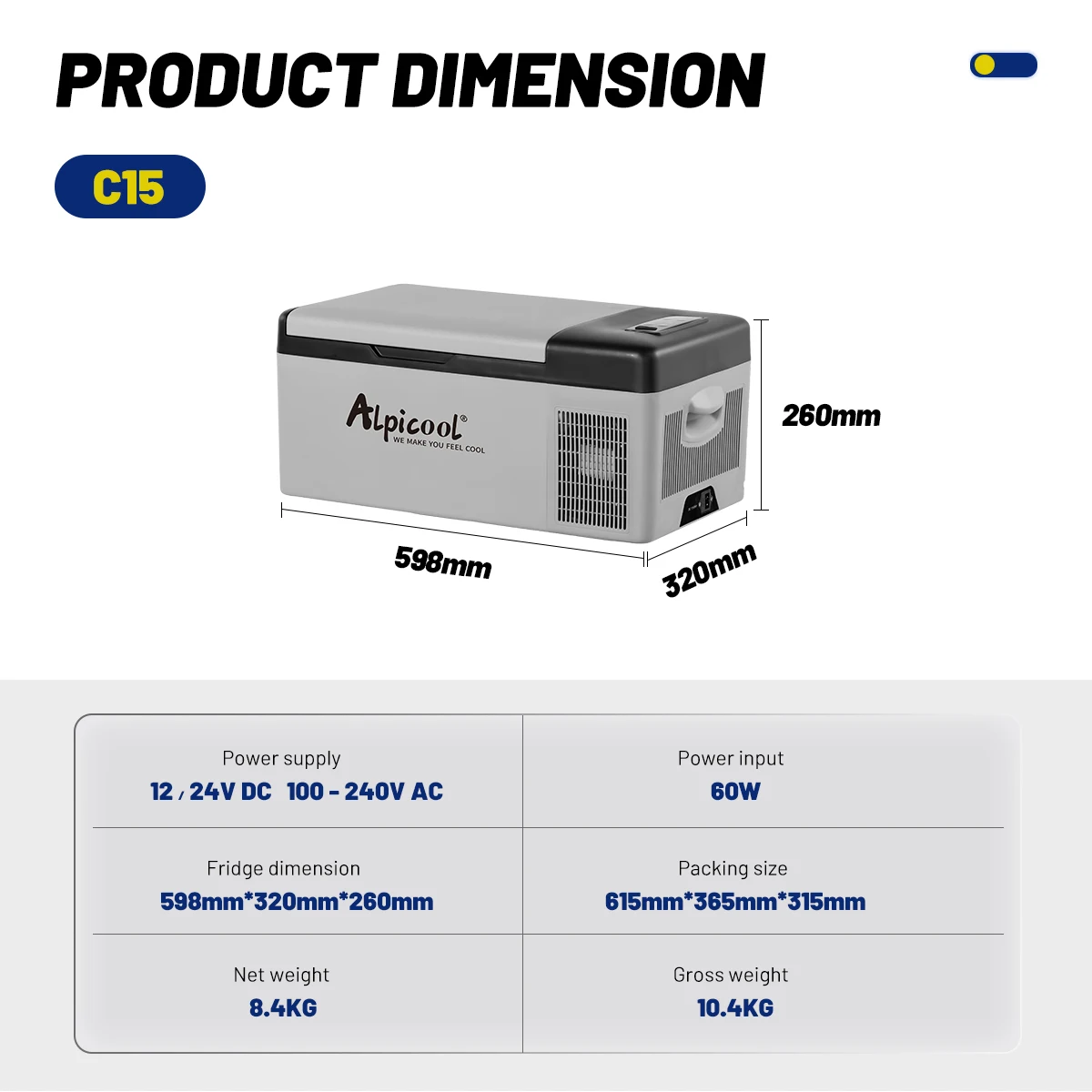 Alpicool Portable Car Fridge - Versatile Cooling Solutions