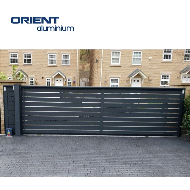 Metal Sliding Gate Design Driveway Sliding Gates Aluminium Pedestrian ...