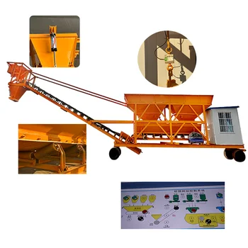 Multiple Silos Single Weigh Batcher Cement Batching Plant Wet Dry Mixed Concrete Batch Plant ...