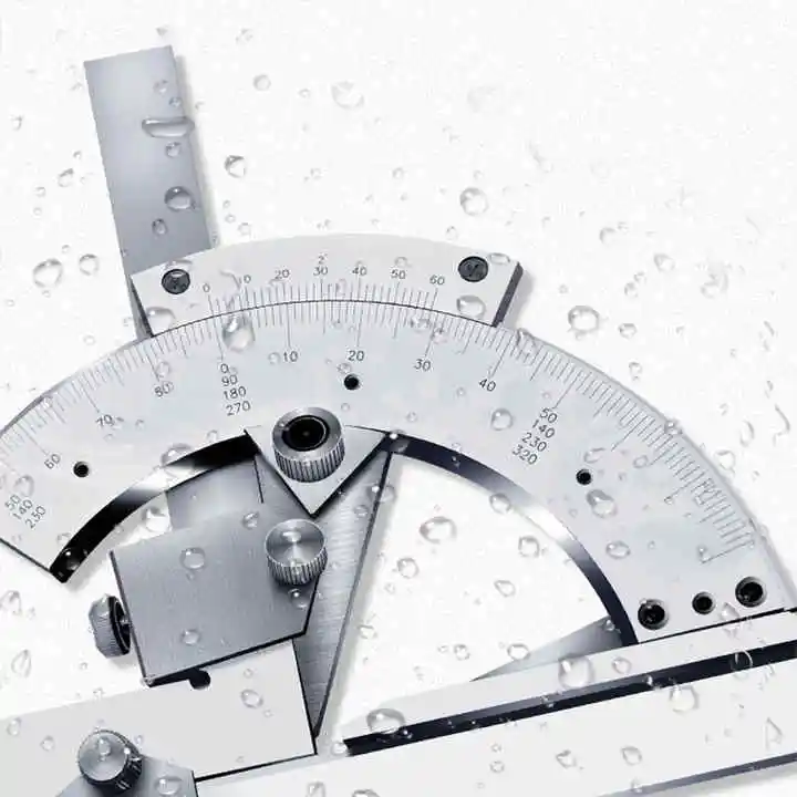High Precision 0-320 Degrees Universal Bevel Protractor Stainless Steel ...