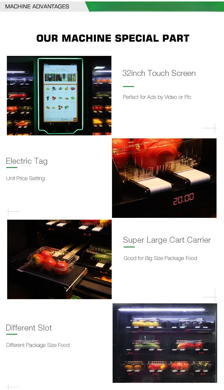 Automatic Outdoor Metal Steel Frame Elevator Fresh Food Sandwich ...