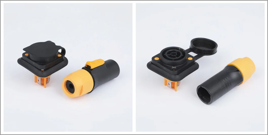 PowerCon True1 Locking Cable Connector Panel Mount PowerCon True1 Top ...