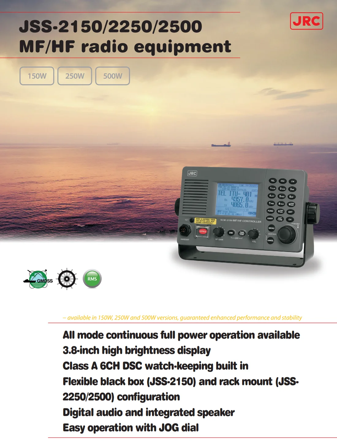 JRC JSS-2150 2250 2500 Radiotelephones - Reliable Maritime Communication