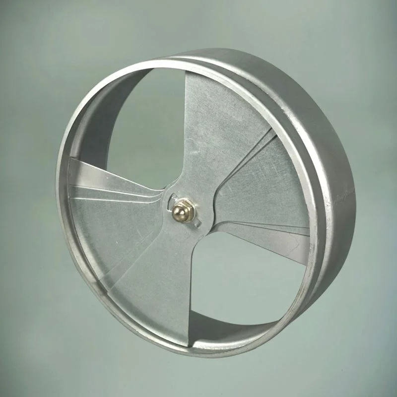 Galvanized Steel Mill Finish or Black Round Radial Damper