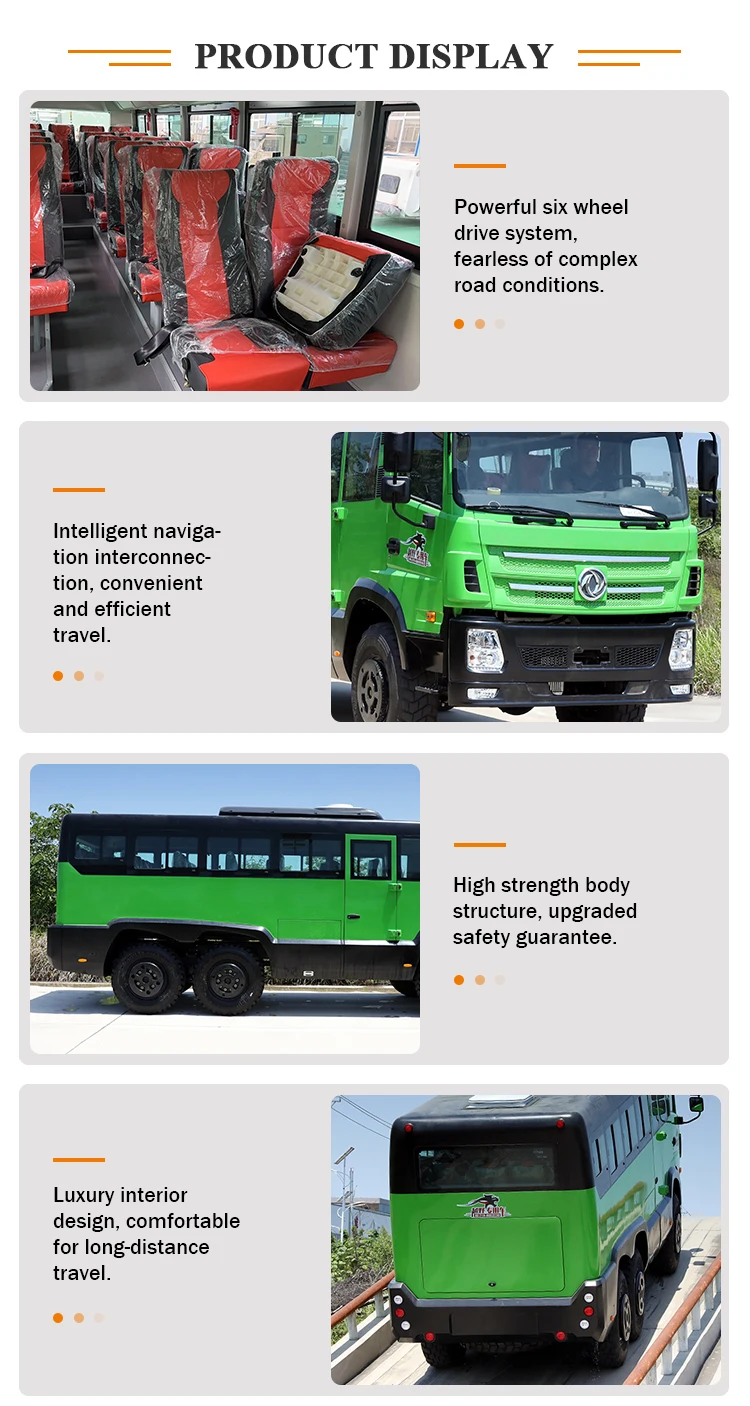 Dongfeng 6X6 Coach Bus - off-Road Transportation Vehicle